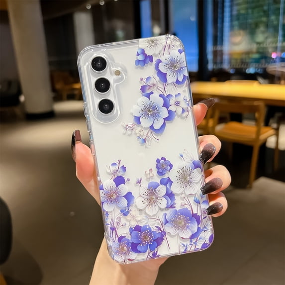 ELEHOLD for Samsung Galaxy S23 Ultra Case Flower Floral Embossed ...
