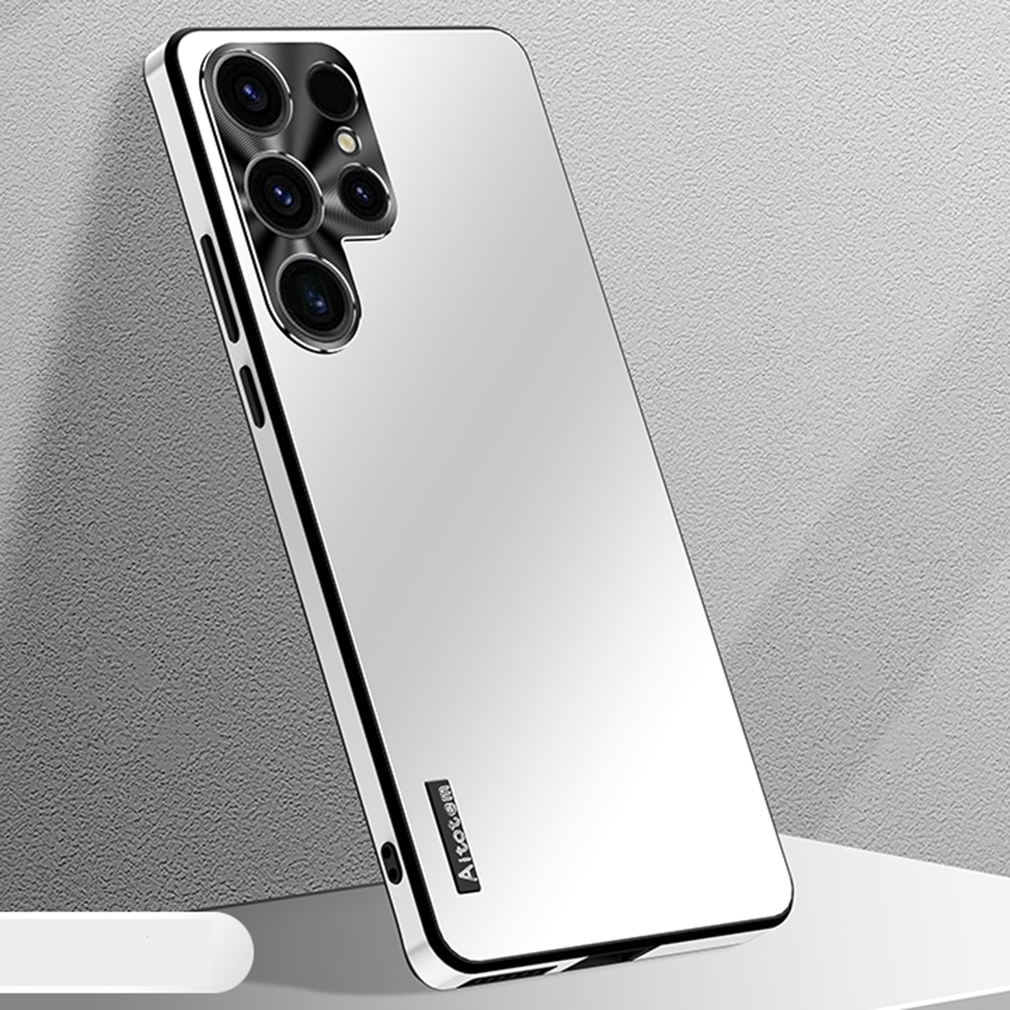 ELEHOLD for Samsung Galaxy S24 Slim Case, Aluminum Metal Frame All ...