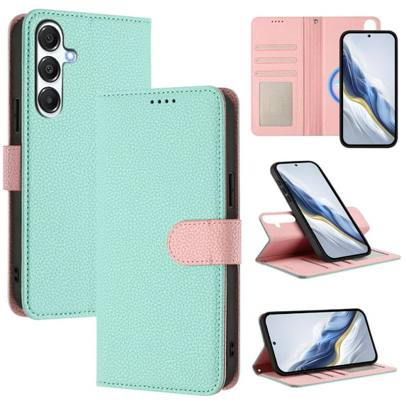 ELEHOLD For Samsung Galaxy S25 FE Flip Wallet Case, 2-in-1 Detachable ...