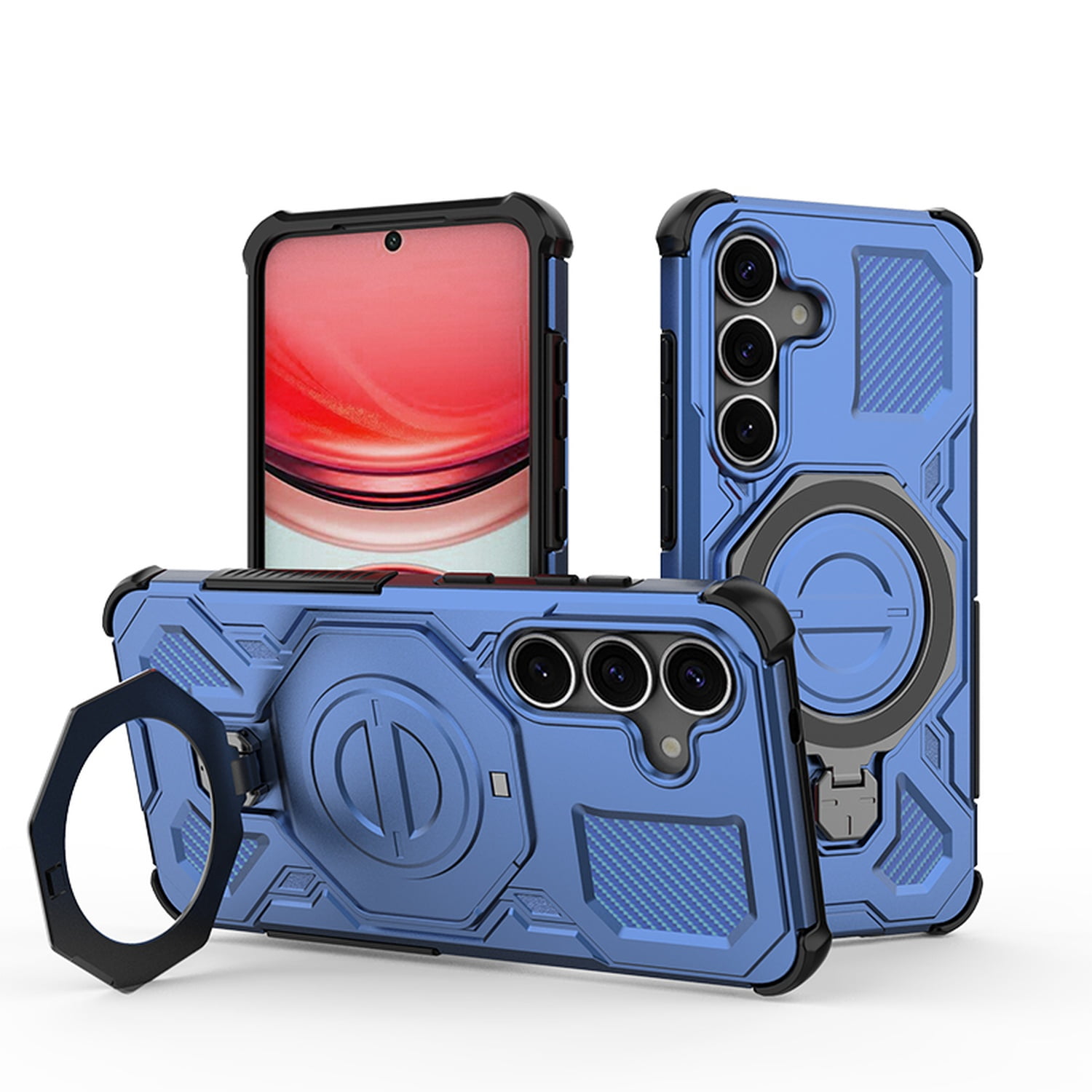 ELEHOLD For Samsung Galaxy S25+ Rugged Case Shock-Resistant Magnetic ...