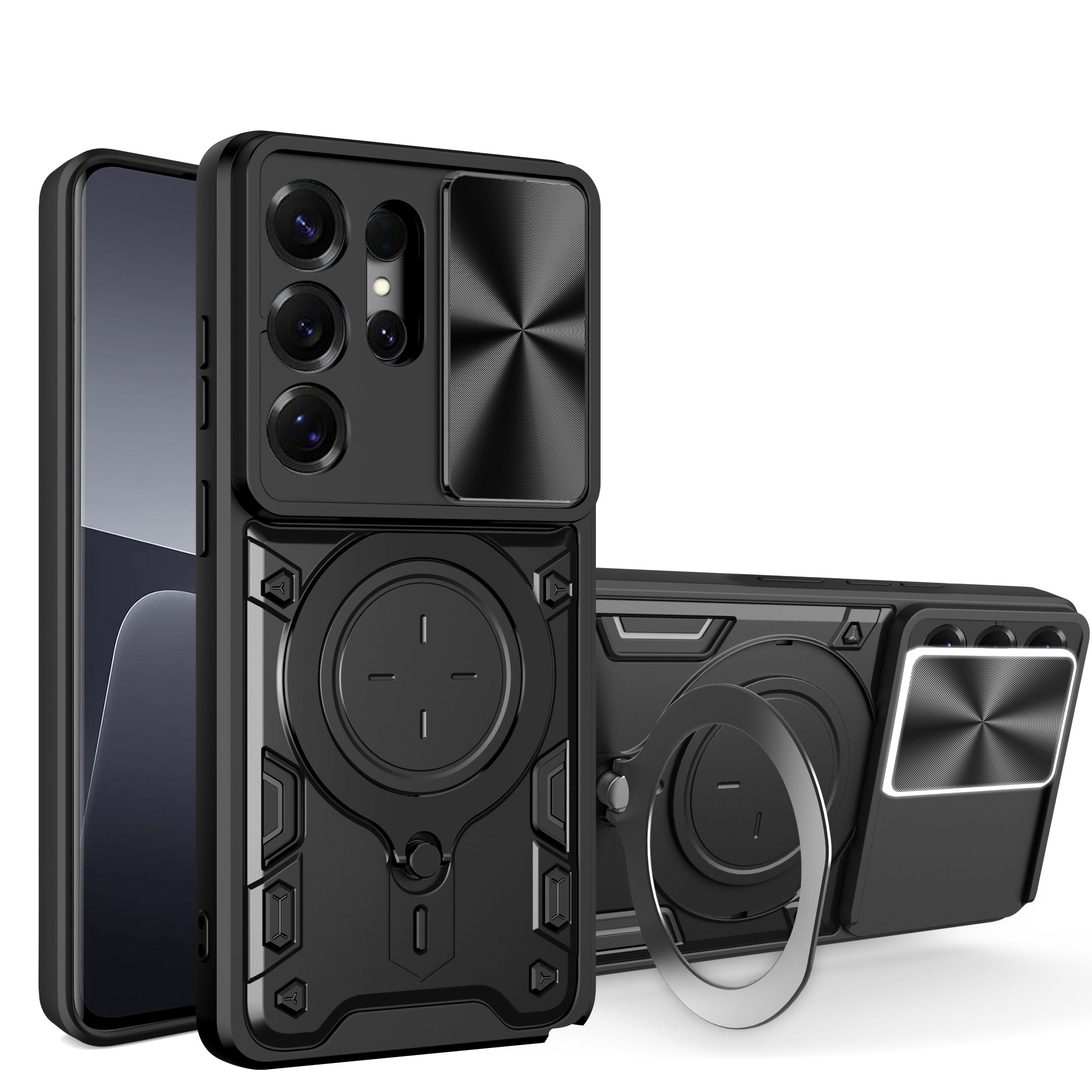 ELEHOLD For Samsung Galaxy S26 Ultra Heavy Duty RuggedCase, Sliding ...