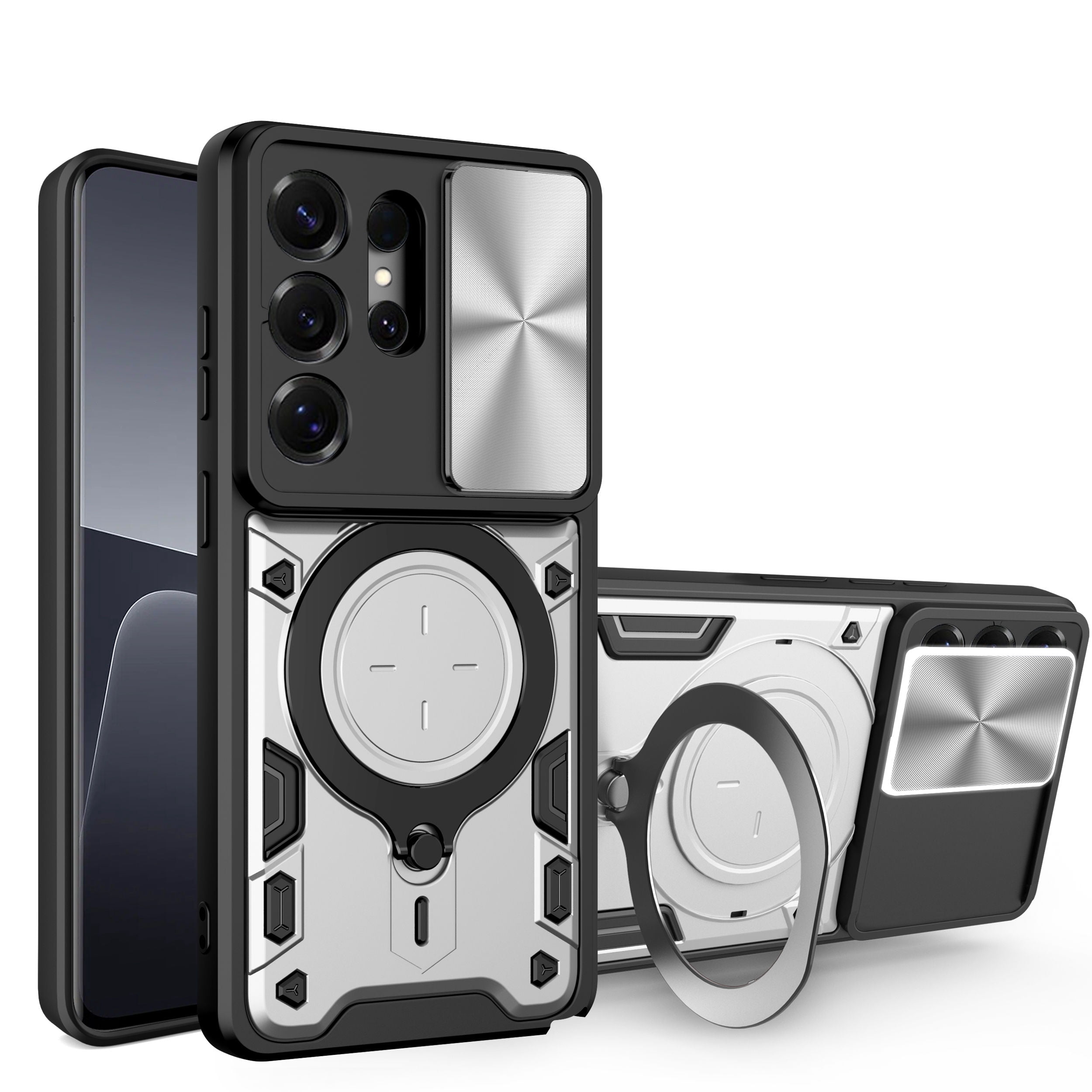 ELEHOLD For Samsung Galaxy S26 Ultra Heavy Duty RuggedCase, Sliding ...