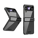 ELEHOLD for Samsung Galaxy Z Flip 3 Rugged Clear Case with Hinge ...