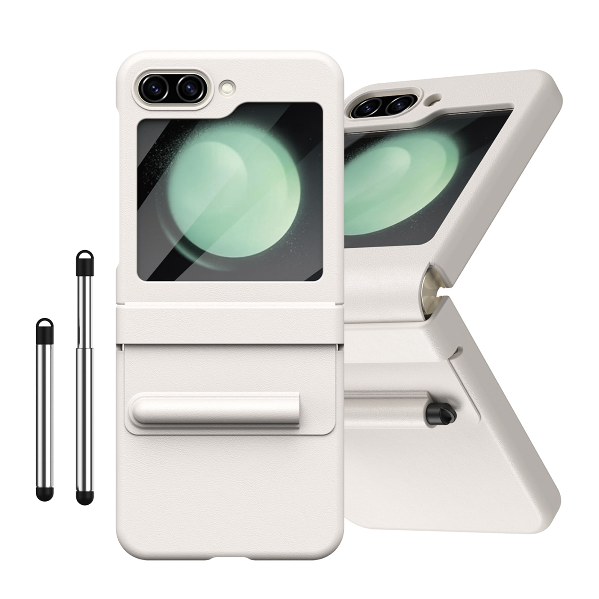 ELEHOLD for Samsung Galaxy Z Flip 5 Case with Built-in Front Screen ...