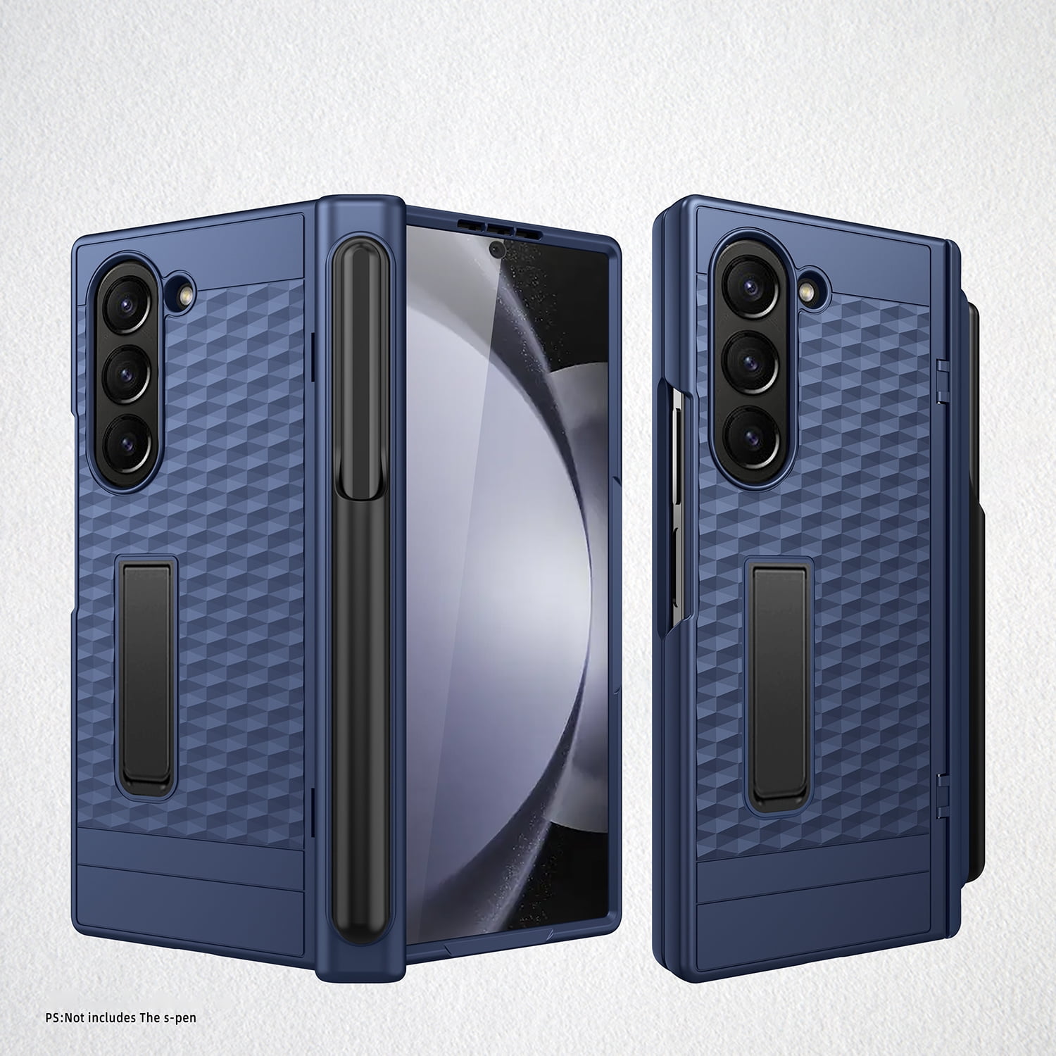 ELEHOLD for Samsung Galaxy Z Fold 6 Case with Foldable Invisible Stand ...