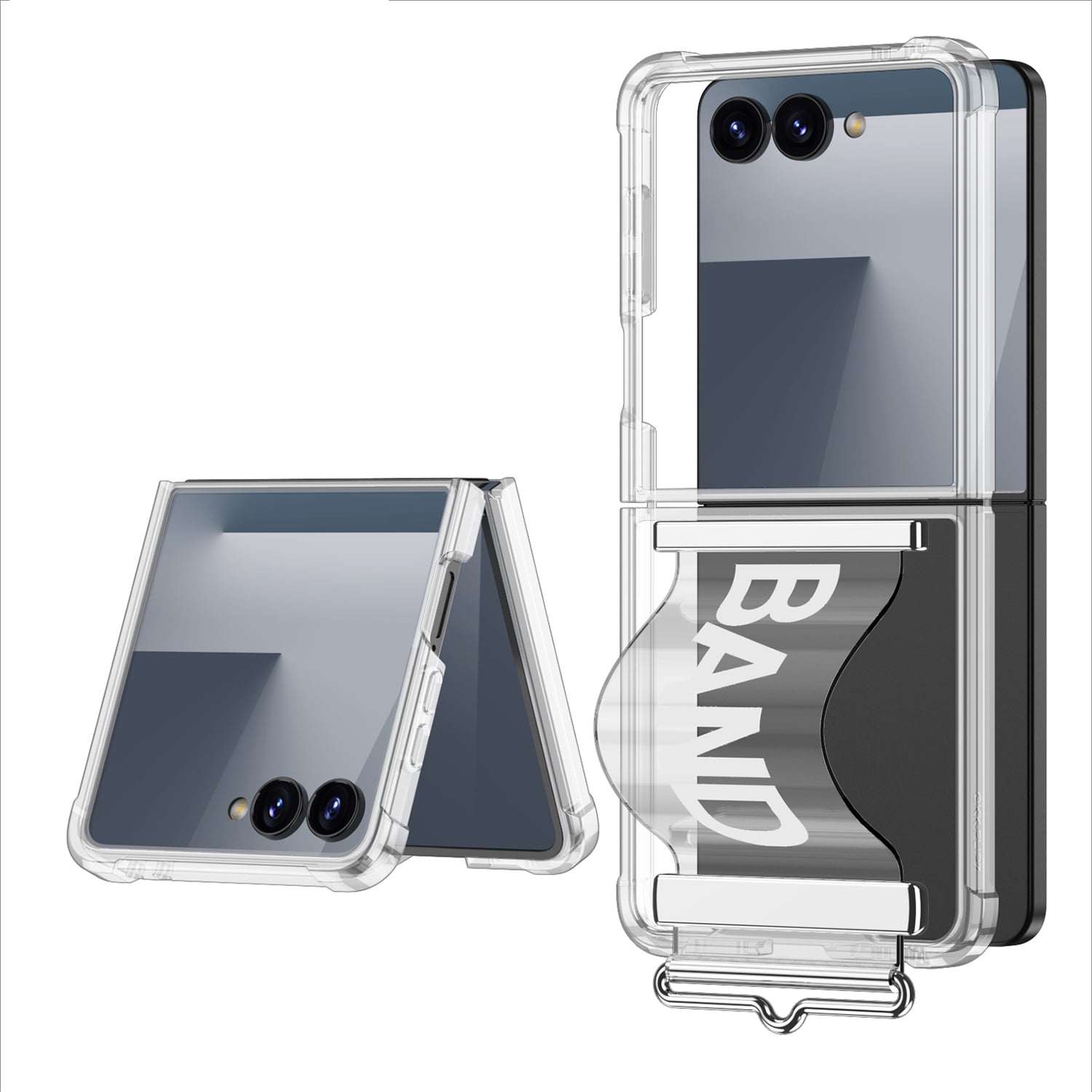 ELEHOLD Shockproof Case for Samsung Galaxy Z Flip 7 2025,Elastic Finger ...