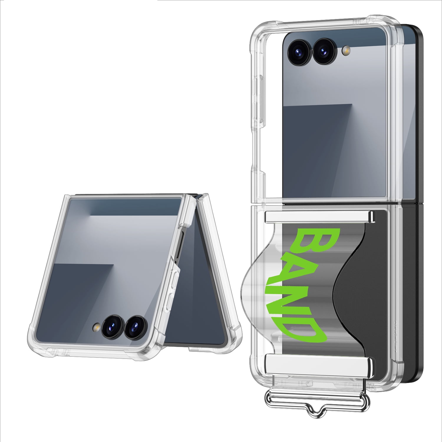 ELEHOLD Shockproof Case for Samsung Galaxy Z Flip 7 2025,Elastic Finger ...
