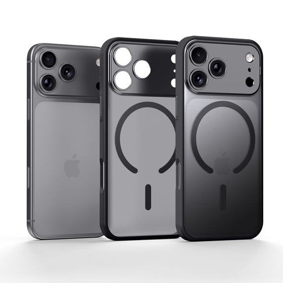 ELEHOLD Shockproof Case for iPhone 17 Pro, Frosted Translucent Magnetic ...