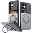 ELEHOLD Shockproof Rugged Card Slot Sliding Camera Shield Hybrid Cell ...