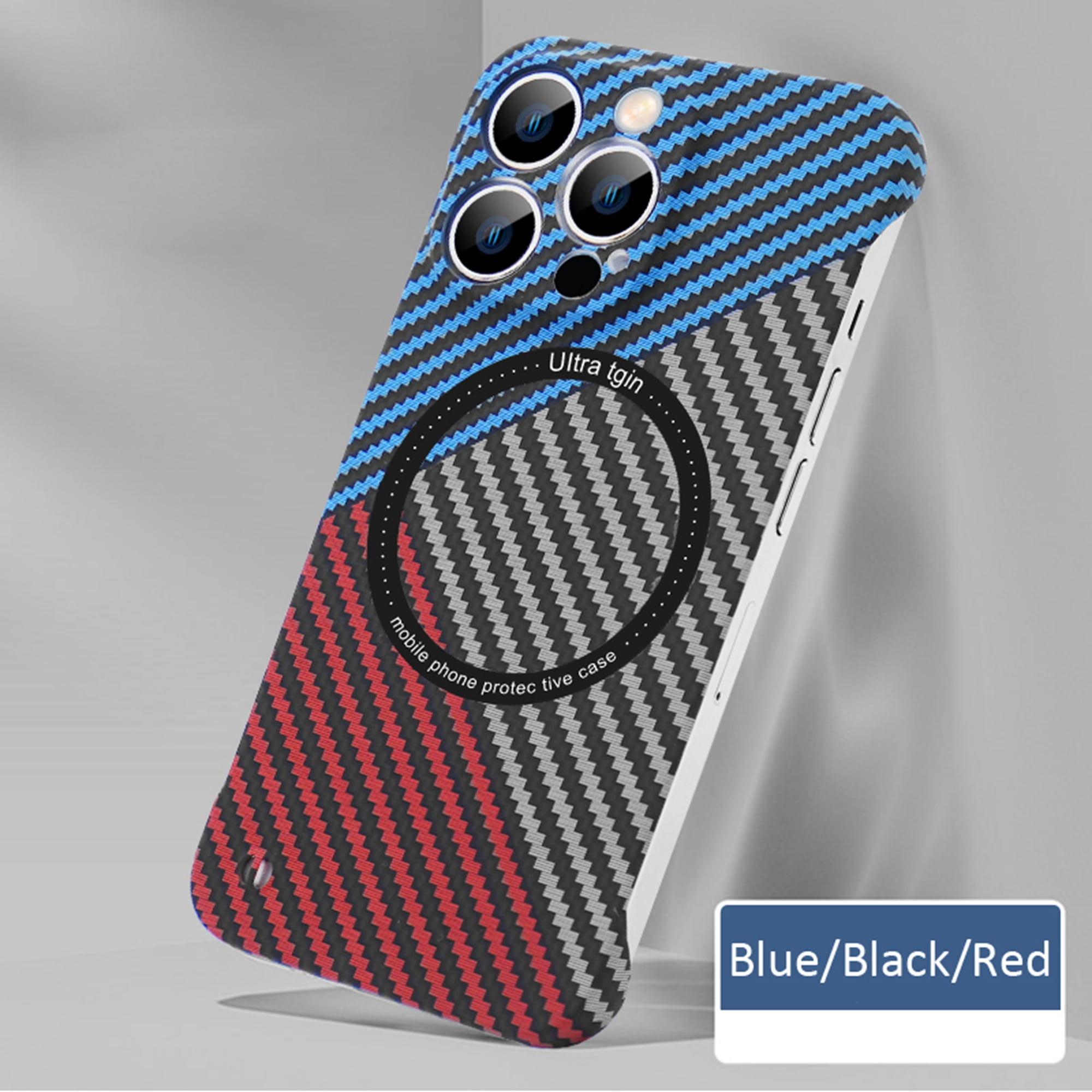 ELEHOLD Ultra Slim Carbon Fiber Wireless Charging Case for Apple iPhone ...