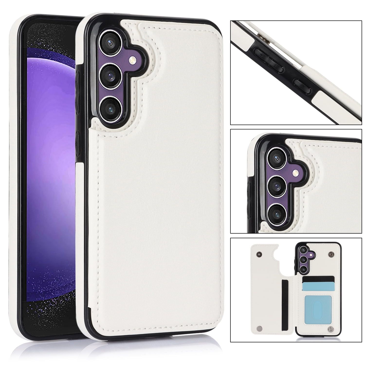 ELEHOLD Wallet Case for Samsung Galaxy S24 Plus Flip Back Card Holders ...