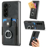 ELEHOLD Wallet Case for Samsung Galaxy Z Fold 5 with Card Holder 360 ...