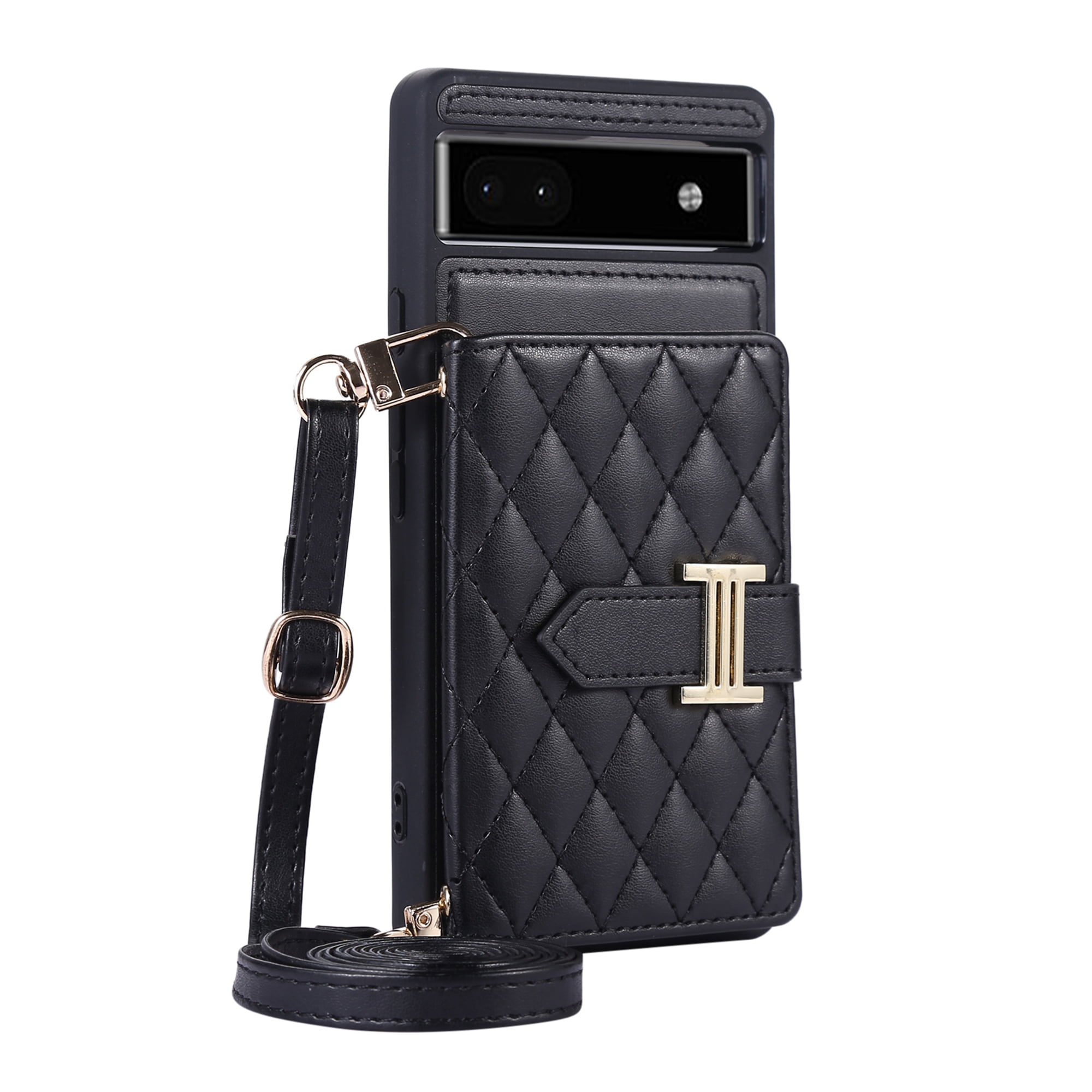 ELEHOLD Wallet Crossbody for Google Pixel 7A Case with Lanyard Wrist ...