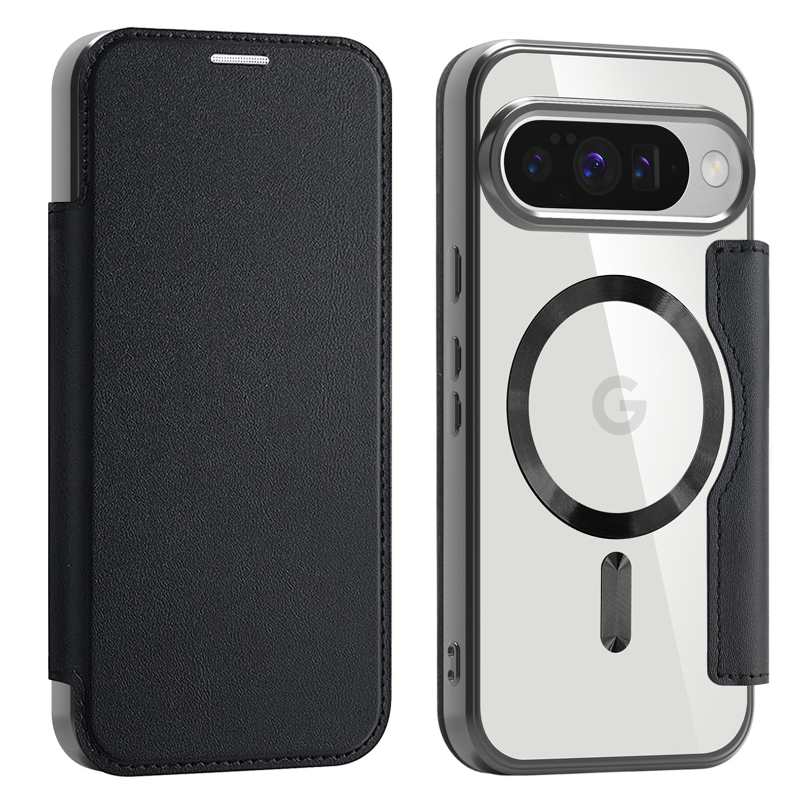 ELEHOLD Wallet Magnetic Case for Google Pixel 10 Pro XL Transparent ...