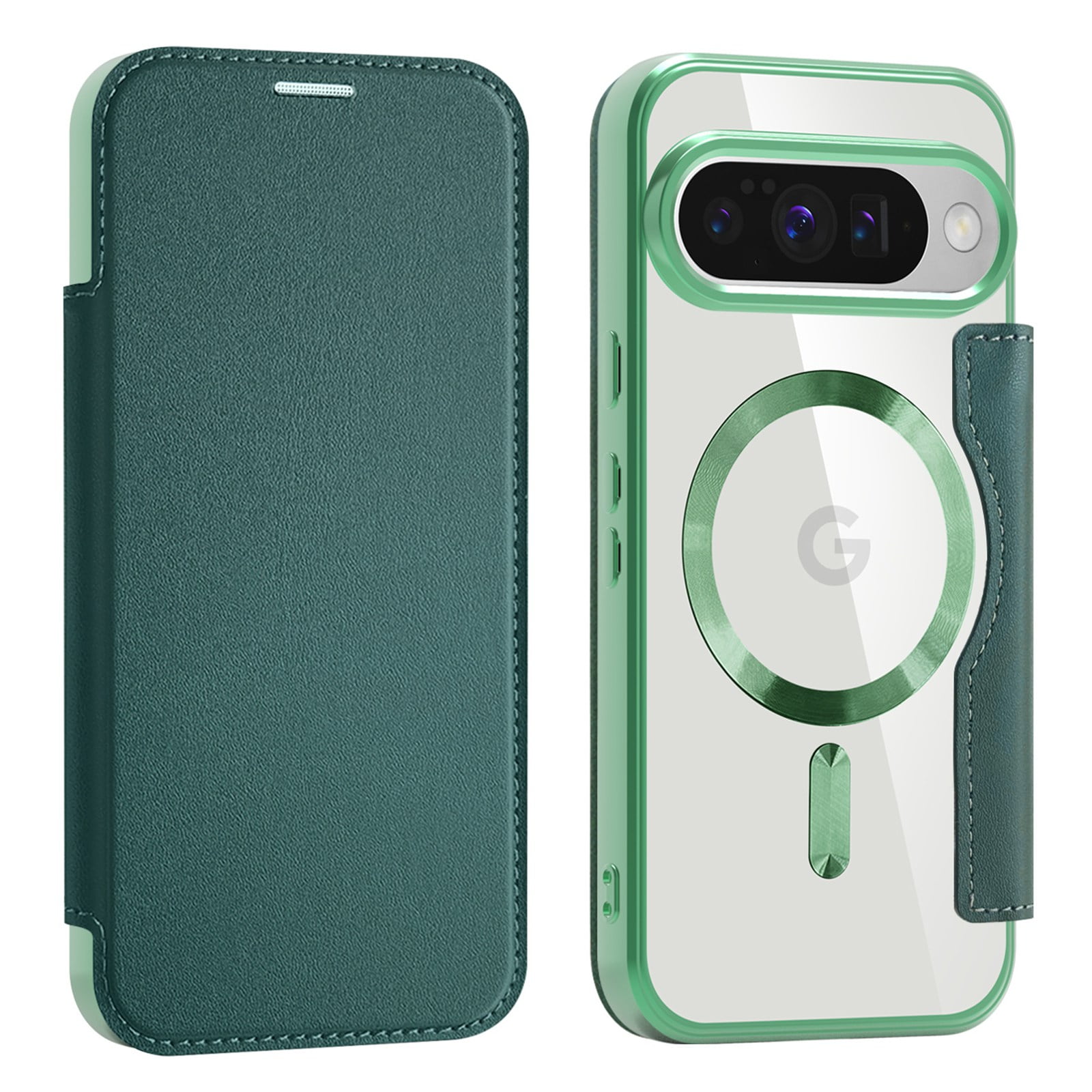 ELEHOLD Wallet Magnetic Case for Google Pixel 10 Pro XL Transparent ...