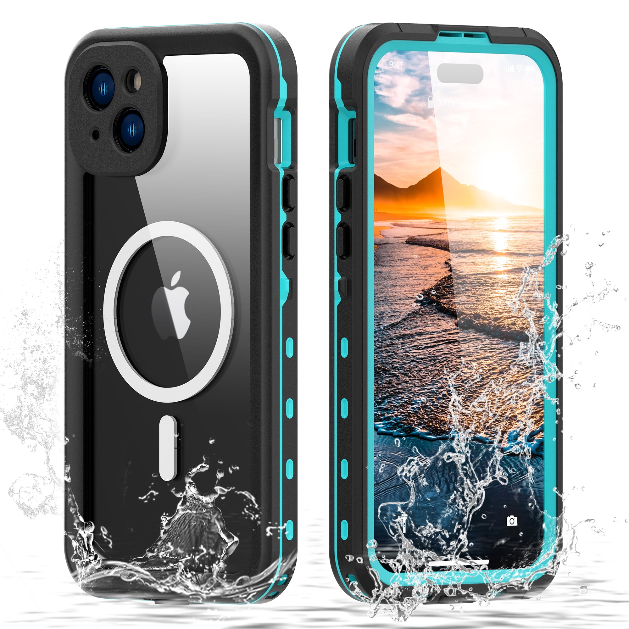 ELEHOLD Waterproof Case for iPhone 15,Built-in Screen Protector Full ...