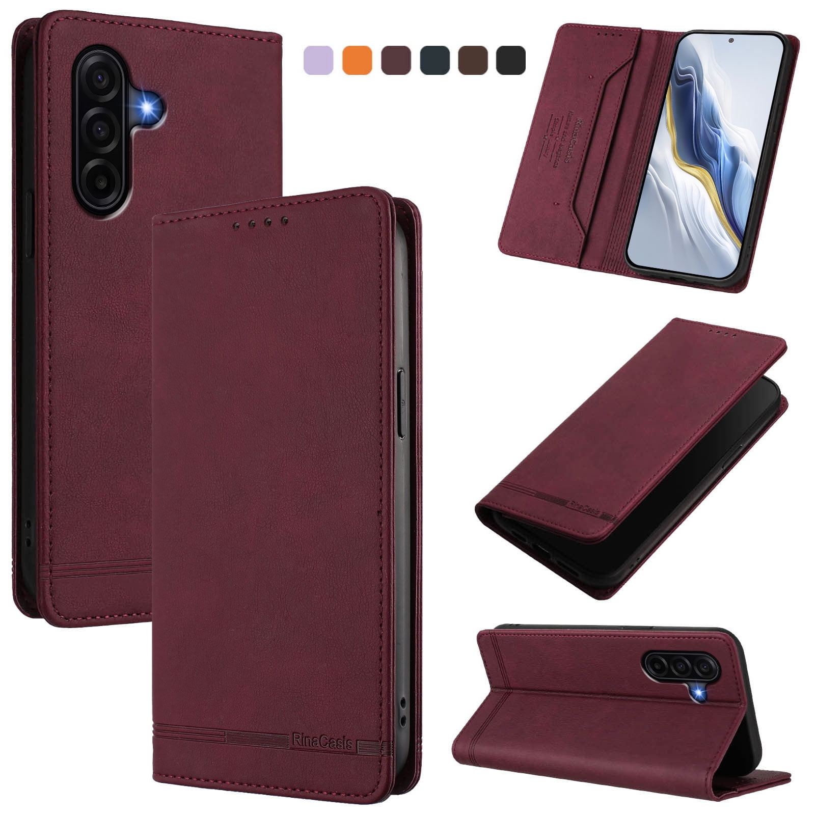 ELEHOLD for Samsung Galaxy A57 Wallet Flip Case, Slim Shockproof ...
