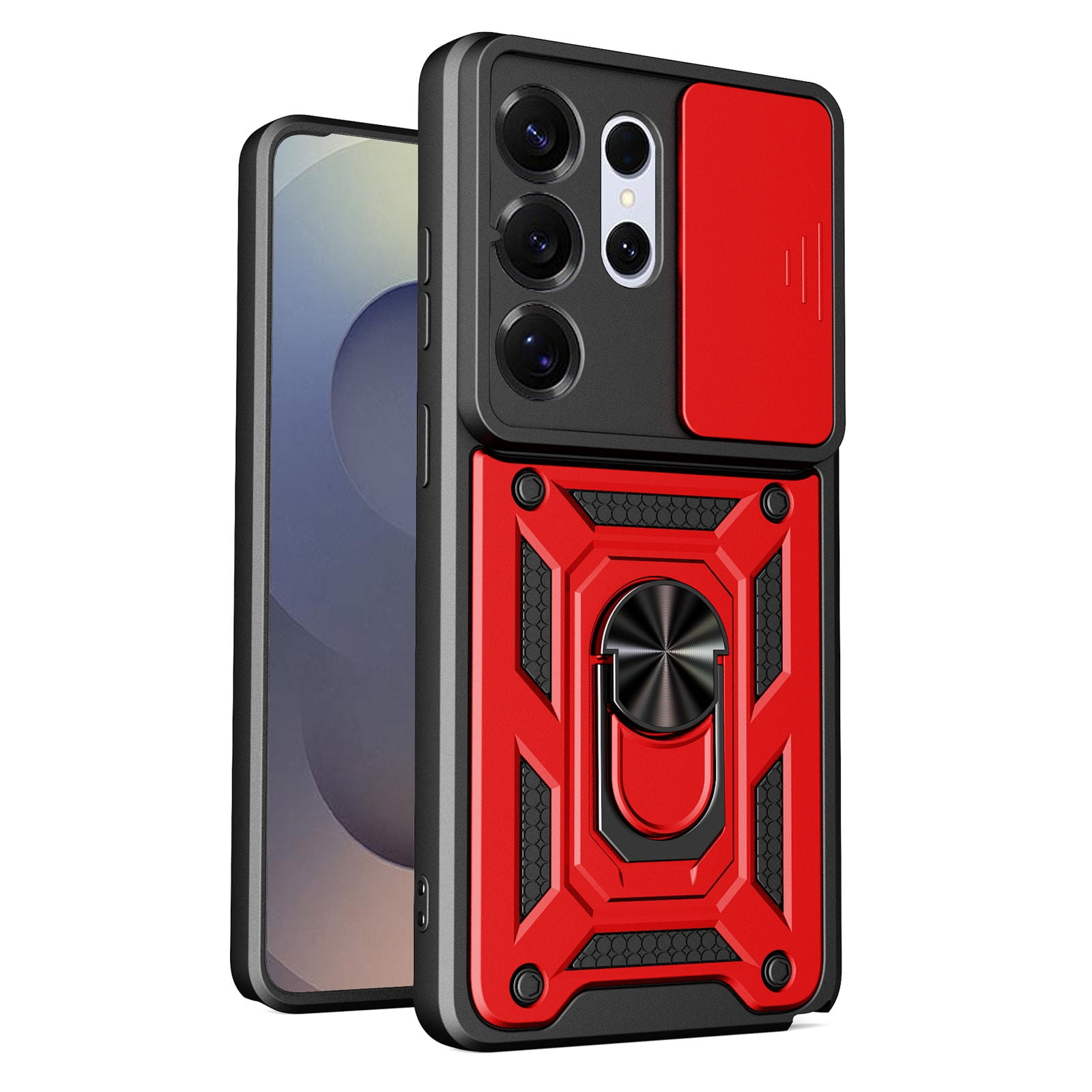 ELEHOLD for Samsung Galaxy S26 Ultra Rugged Case,Heavy Duty Ring ...