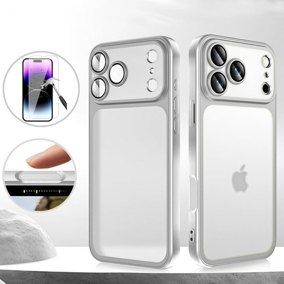 ELEHOLD for iPhone 17 Pro Matte Case with Full Camera Lens Protector ...