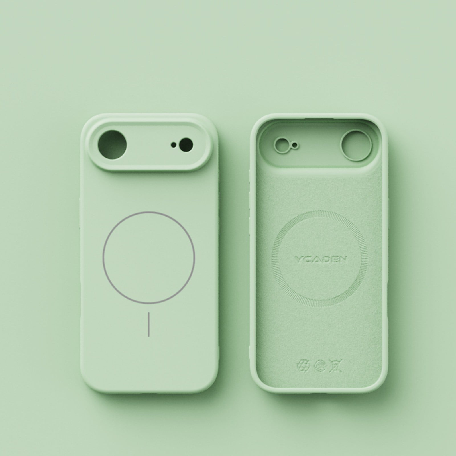 ELEHOLD for iPhone Air Magnetic Case, Shockproof Magnetic Soft Silicone ...