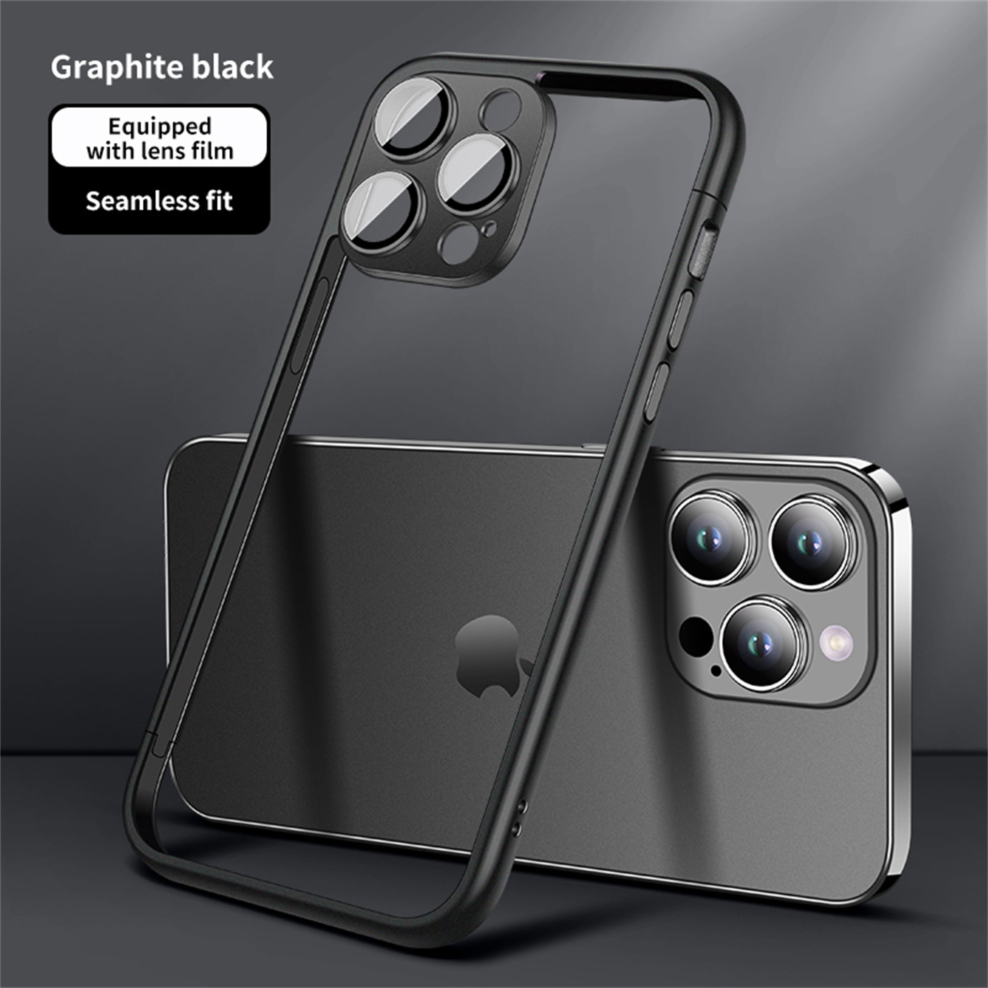 ELEHOLD for iPhone 12 Pro Max Bumper Frame (No Back) Built-in Camera ...