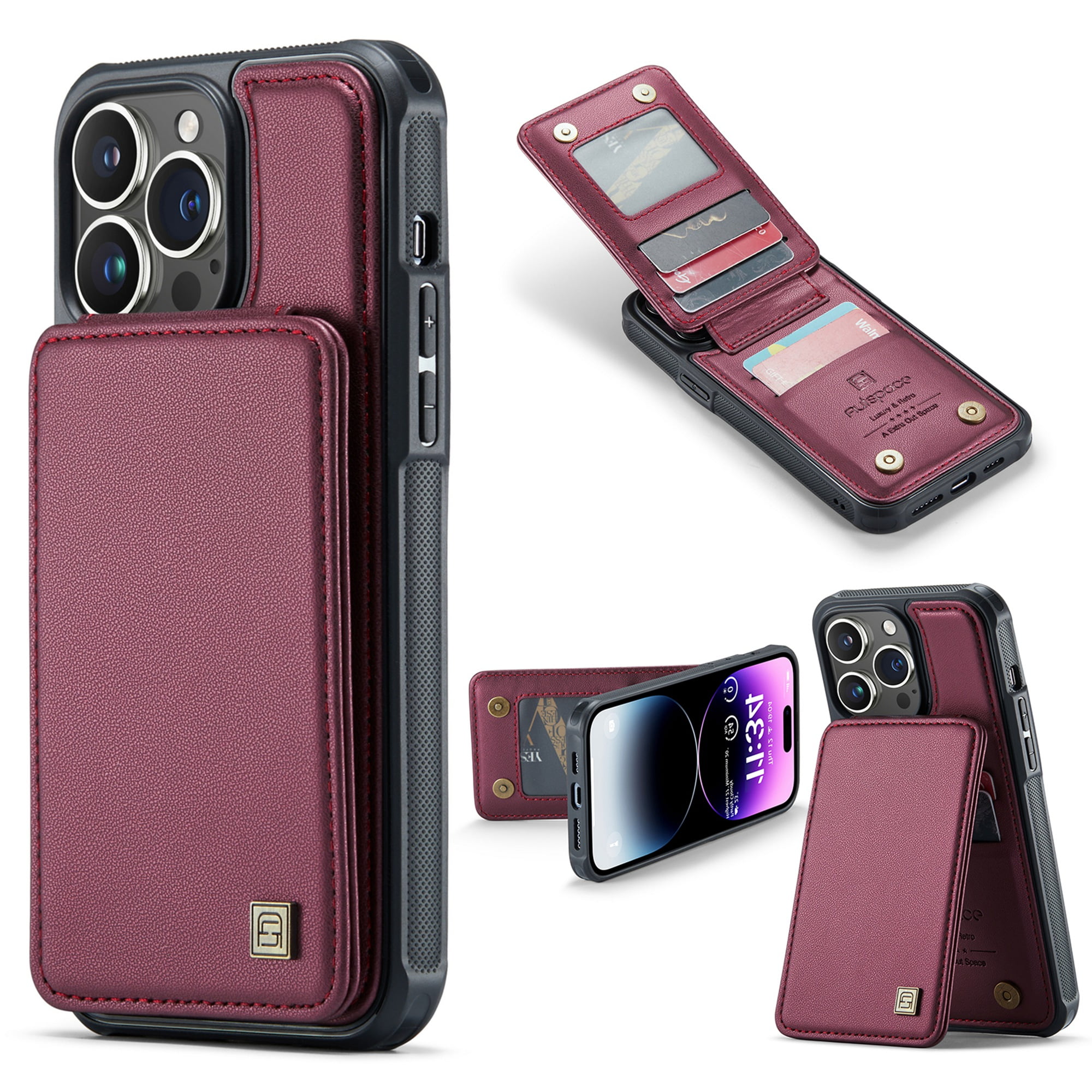 ELEHOLD for iPhone 13 Pro Max Case with Card Holder, iPhone 13 Pro Max ...