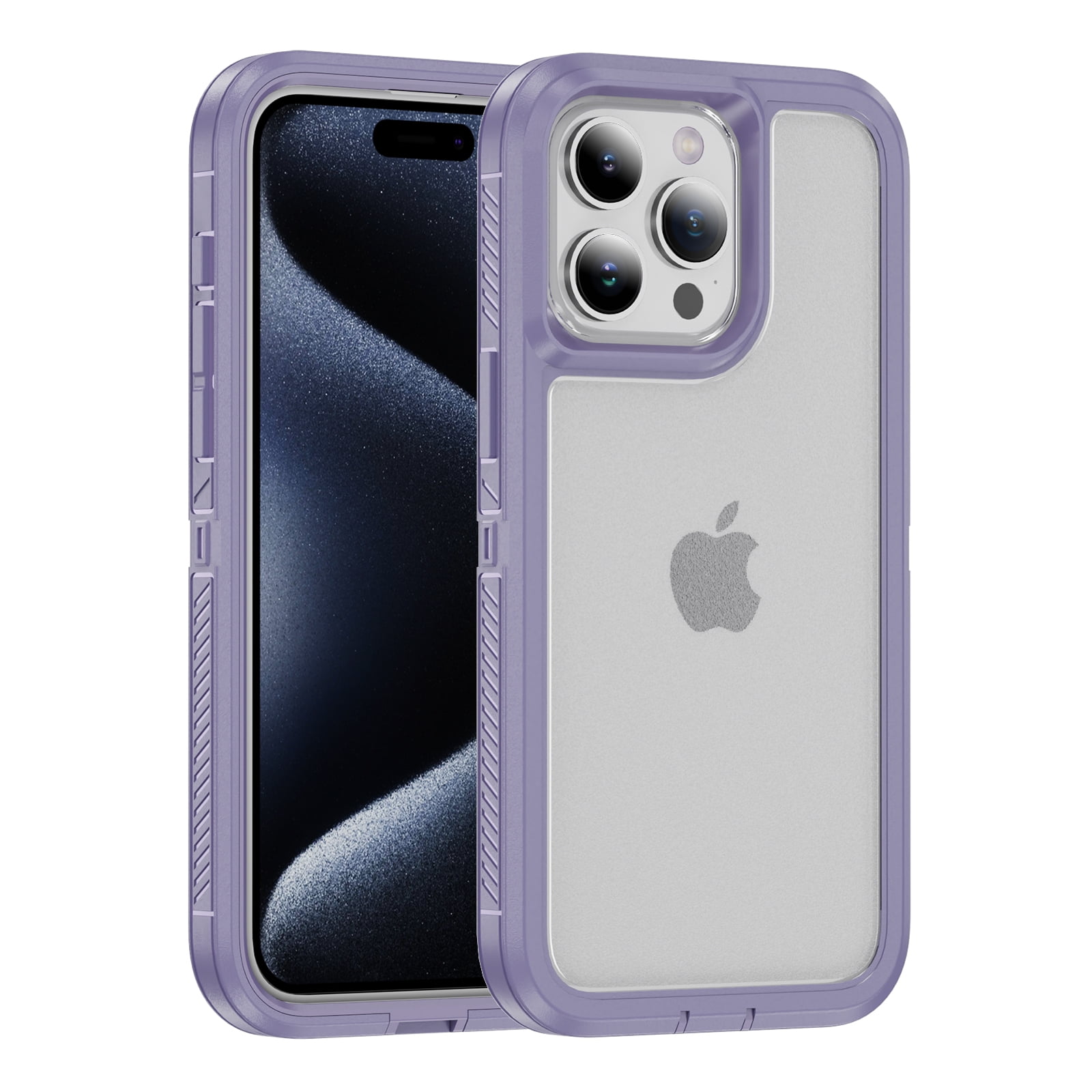 ELEHOLD for iPhone 13 Pro Max Hybrid Hard Case,Matte Frosted Back Slim ...