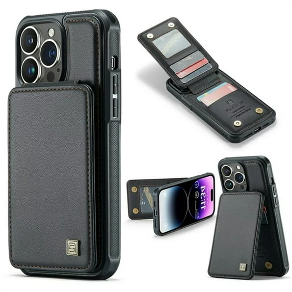 ELEHOLD for iPhone 15 Case with Card Holder, 6.1 Inch Wallet Case for ...