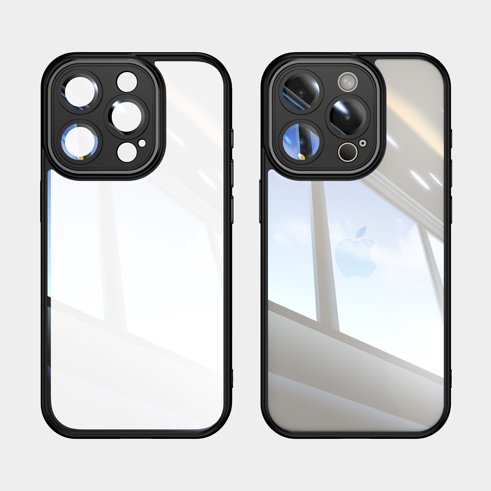 ELEHOLD for iPhone 15 Pro Max Case,Camera Lens Protector Crystal Clear ...