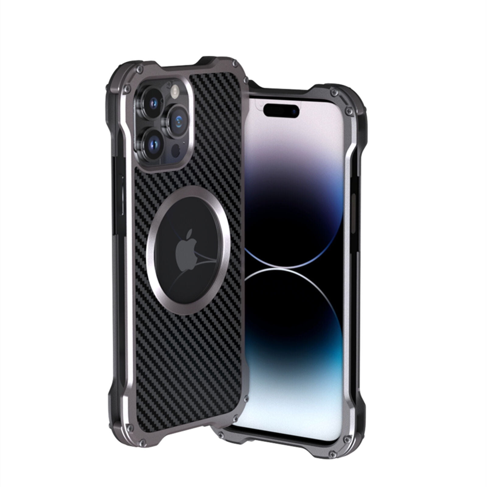 ELEHOLD for iPhone 15 Pro Max Rugged Case, Heavy Duty Aluminum Alloy ...