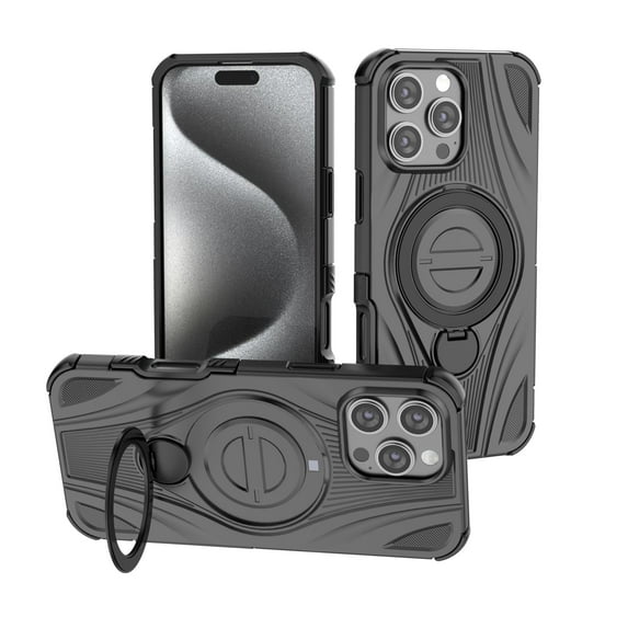 ELEHOLD For iPhone 16 Pro Max Rugged Case Wireless Charging Compatible ...