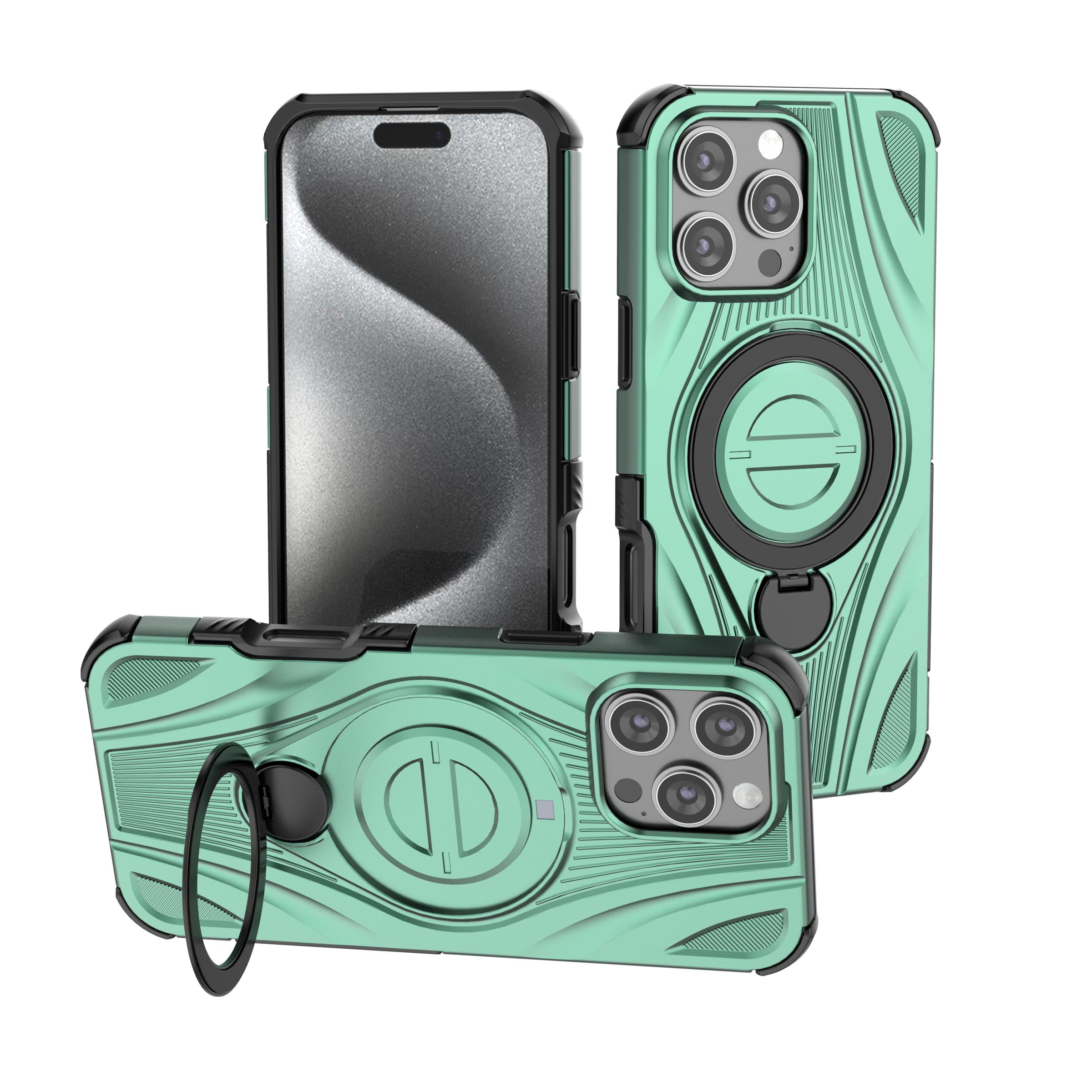 ELEHOLD For iPhone 16 Pro Max Rugged Case Wireless Charging Compatible ...