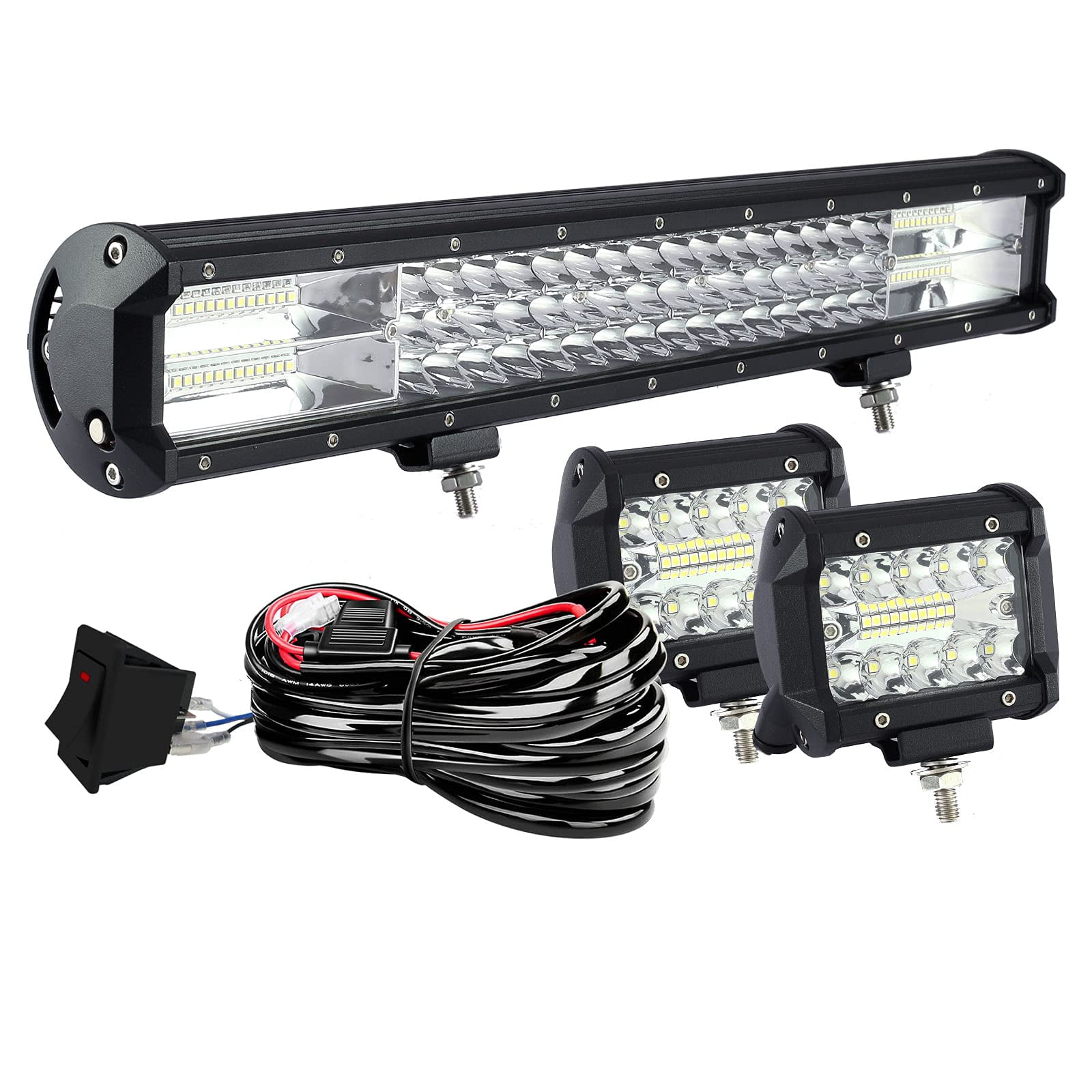 ELELION Led Light Bar IFF17 T-Former 20 Inch Triple Row Offroad Led Bar ...