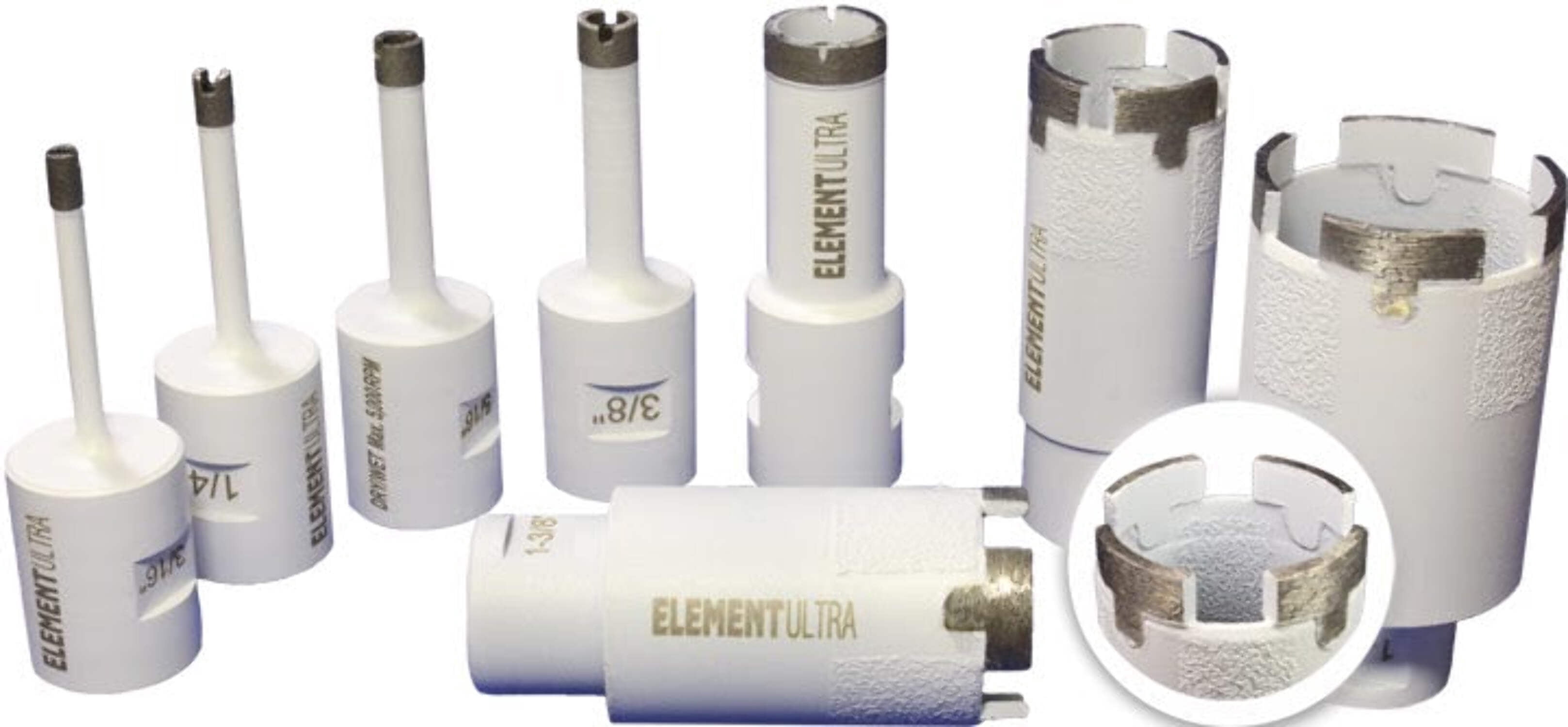 ELEMENT-ULTRA Dry/Wet Thin-Wall UCS/Porcelain Core Bits - Walmart.com