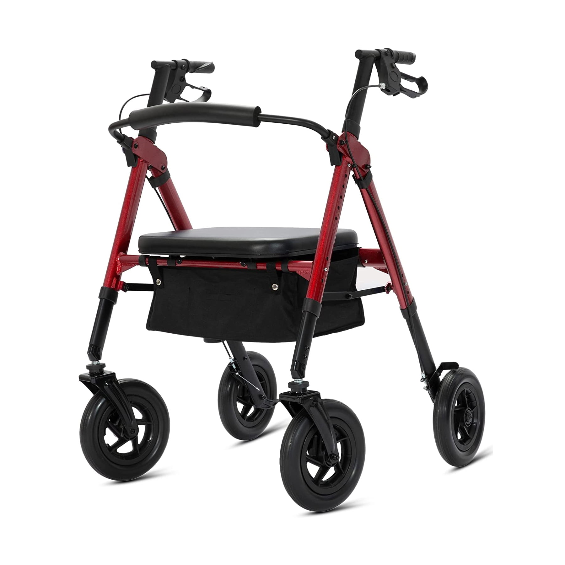 ELENKER All-Terrain Heavy Duty Rollator Walker Supports up to 500lbs ...