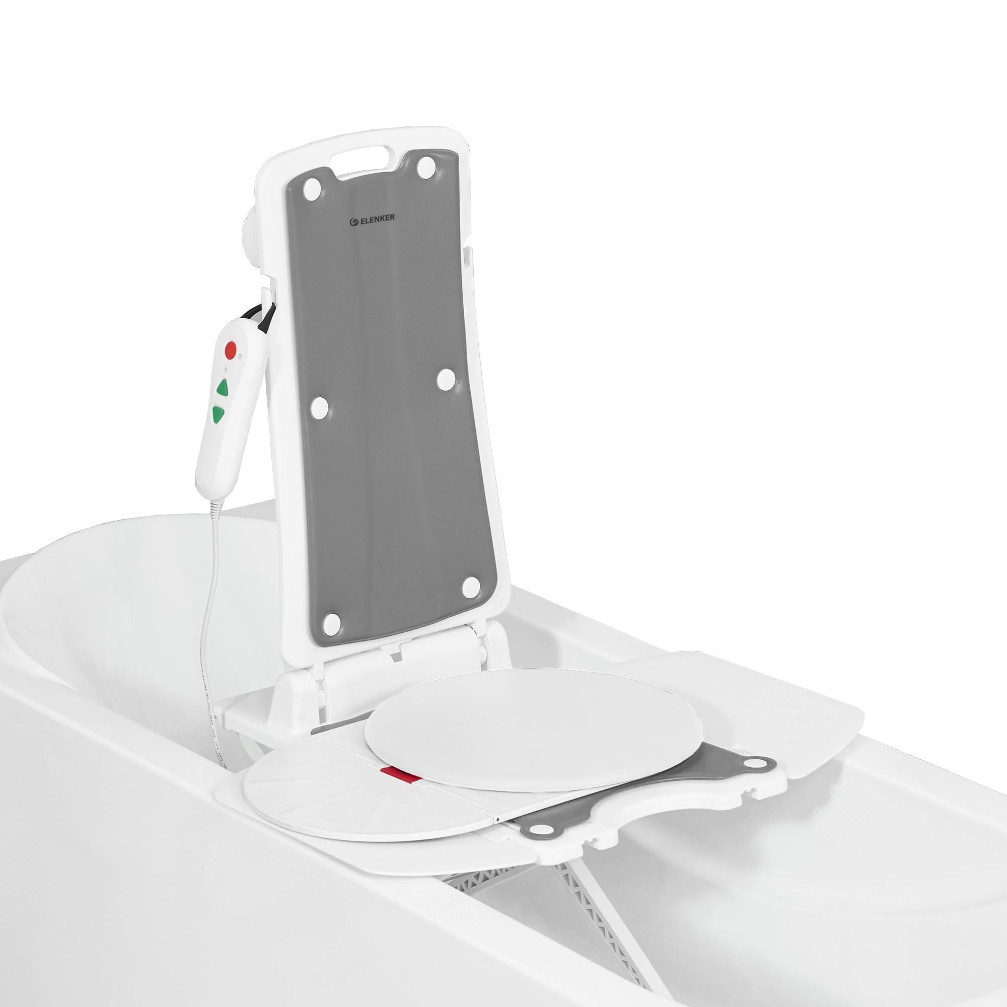 ELENKER Electric Bath Lift Chair Reclining with Swivel Plate for ...