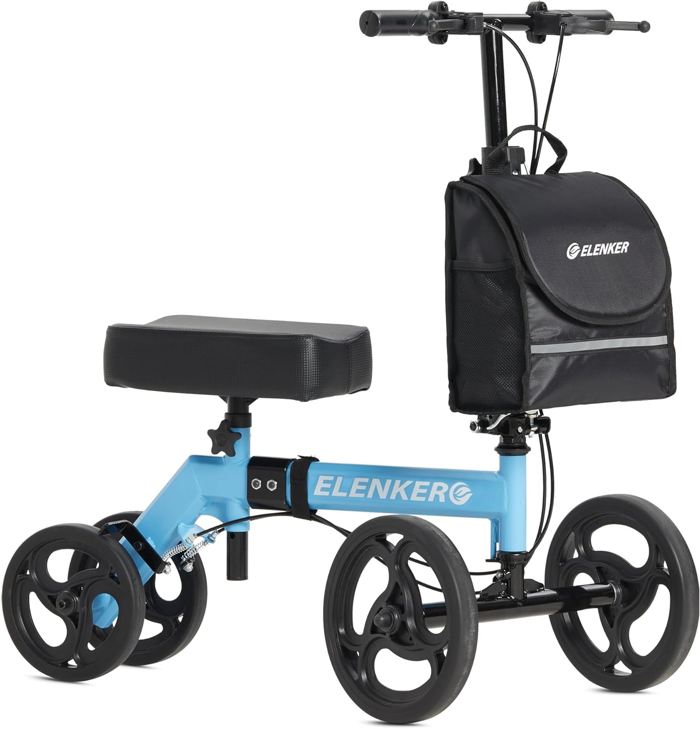 "ELENKER Foldable Leg Roller, 10"" Wheels Medical Knee Walker, Foot ...