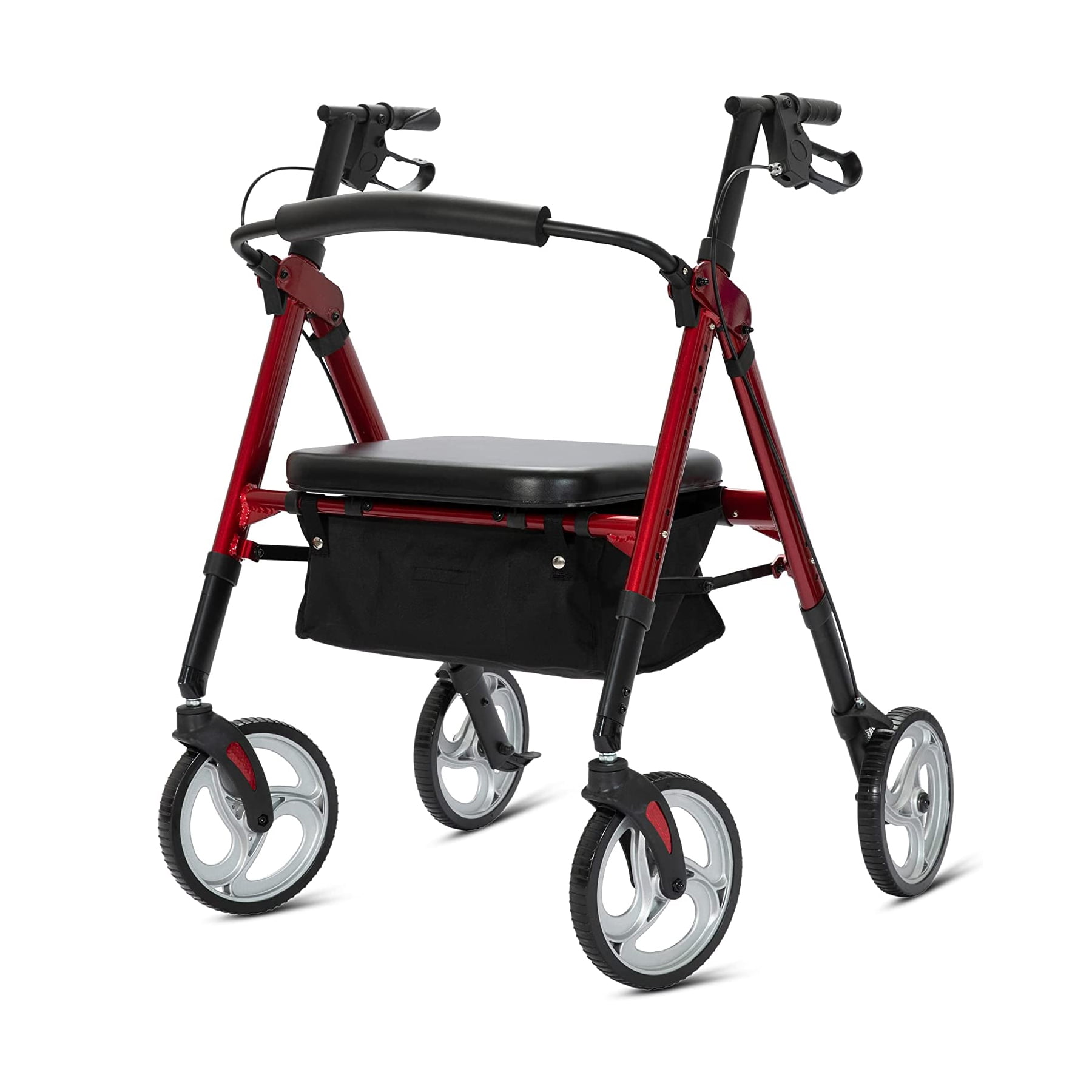 ELENKER Heavy Duty Rollator Walker Bariatric Rolling Walker for Adult ...