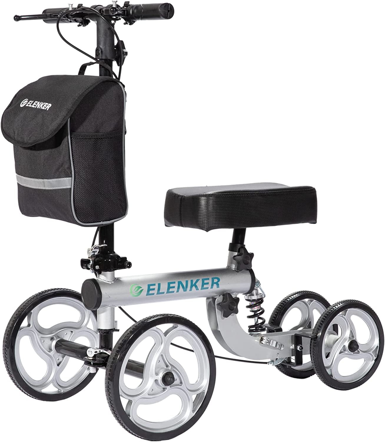 ELENKER Knee Scooter Steerable Deluxe Medical Knee Walkerfor Foot ...