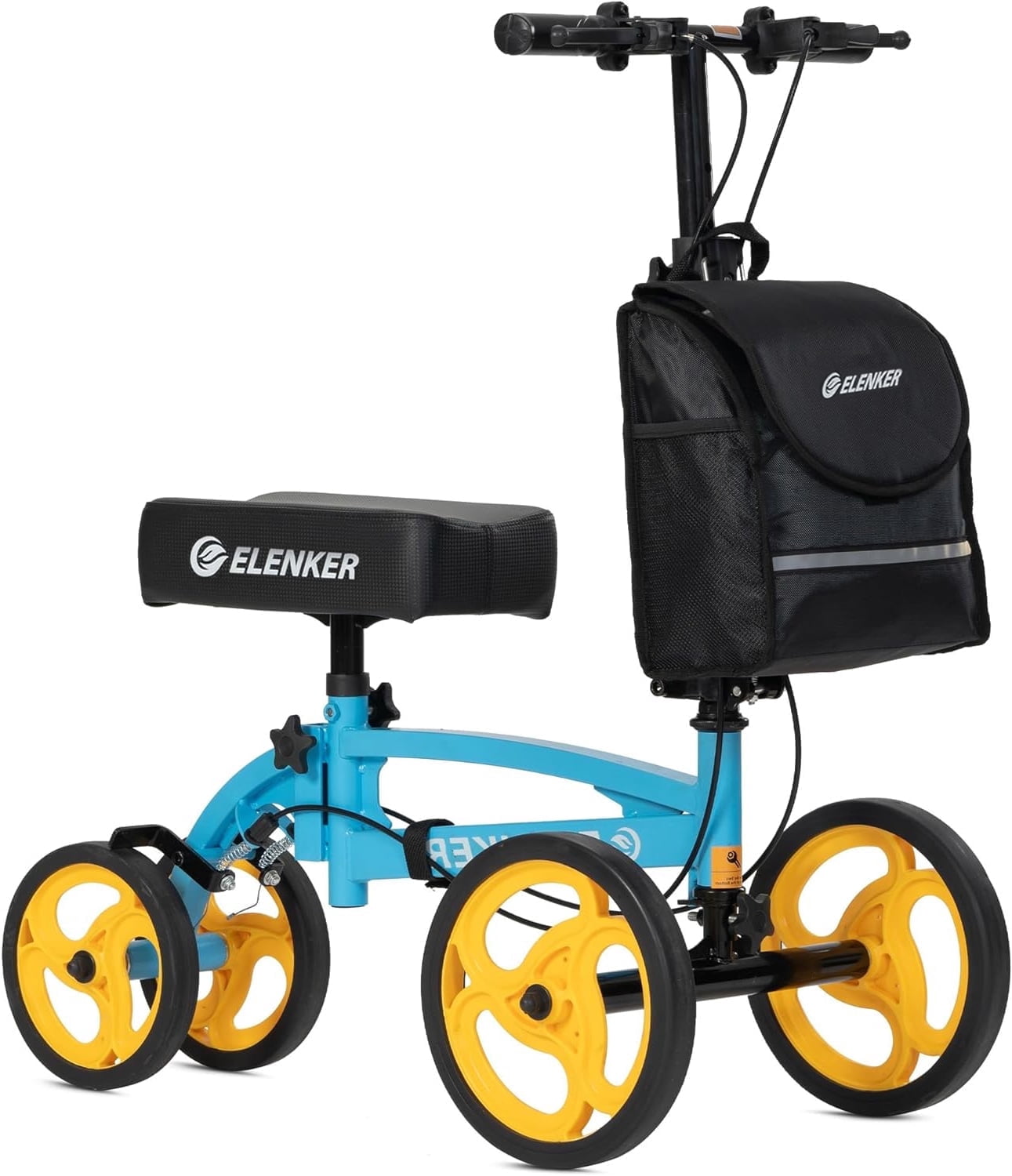 ELENKER Steerable Knee Scooter Walker, Crutch Alternative for Foot ...
