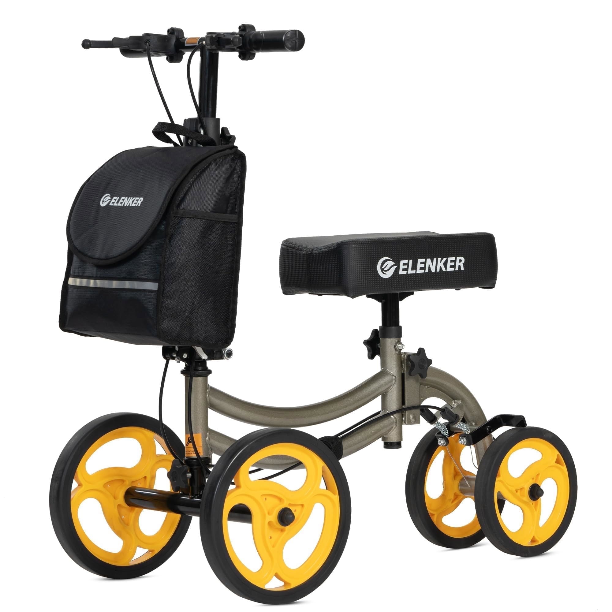 Elenker Steerable Knee Scooter, Medical Walker for Foot Injuries ...