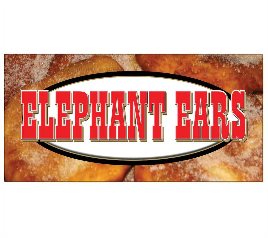 ELEPHANT EARS Concession Decal signs fried elephant ear - Walmart.com
