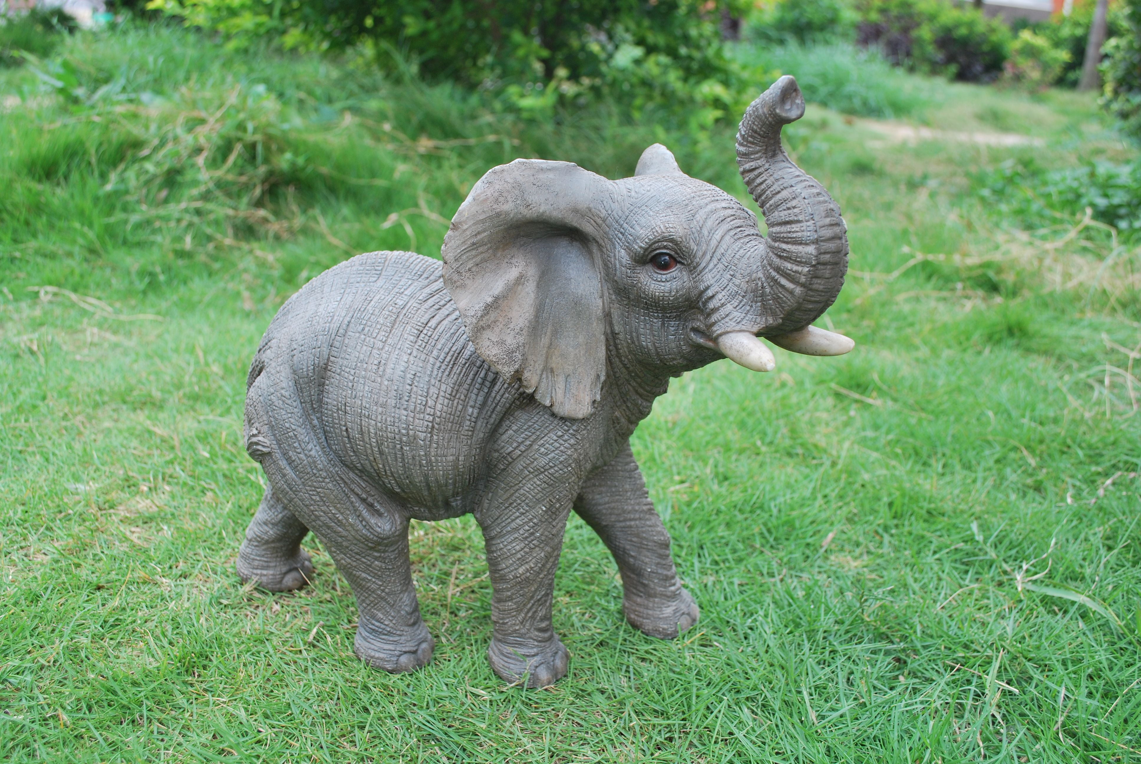 Hi-Line Gift Ltd. Elephant with Trunk Up Statue - Walmart.com