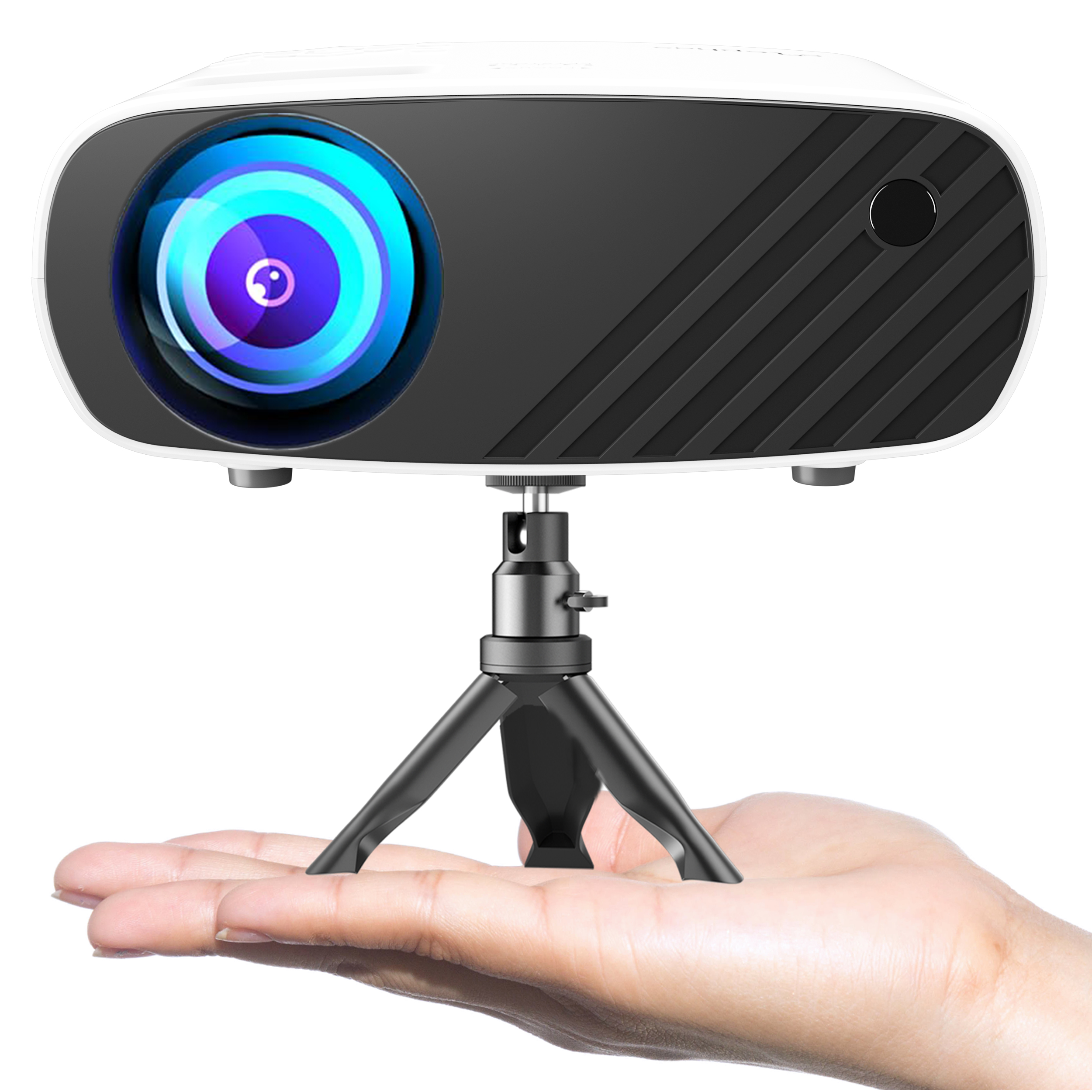 Crosstour WiFi Mini Portable Projector, HD 720P Supported Portable ...