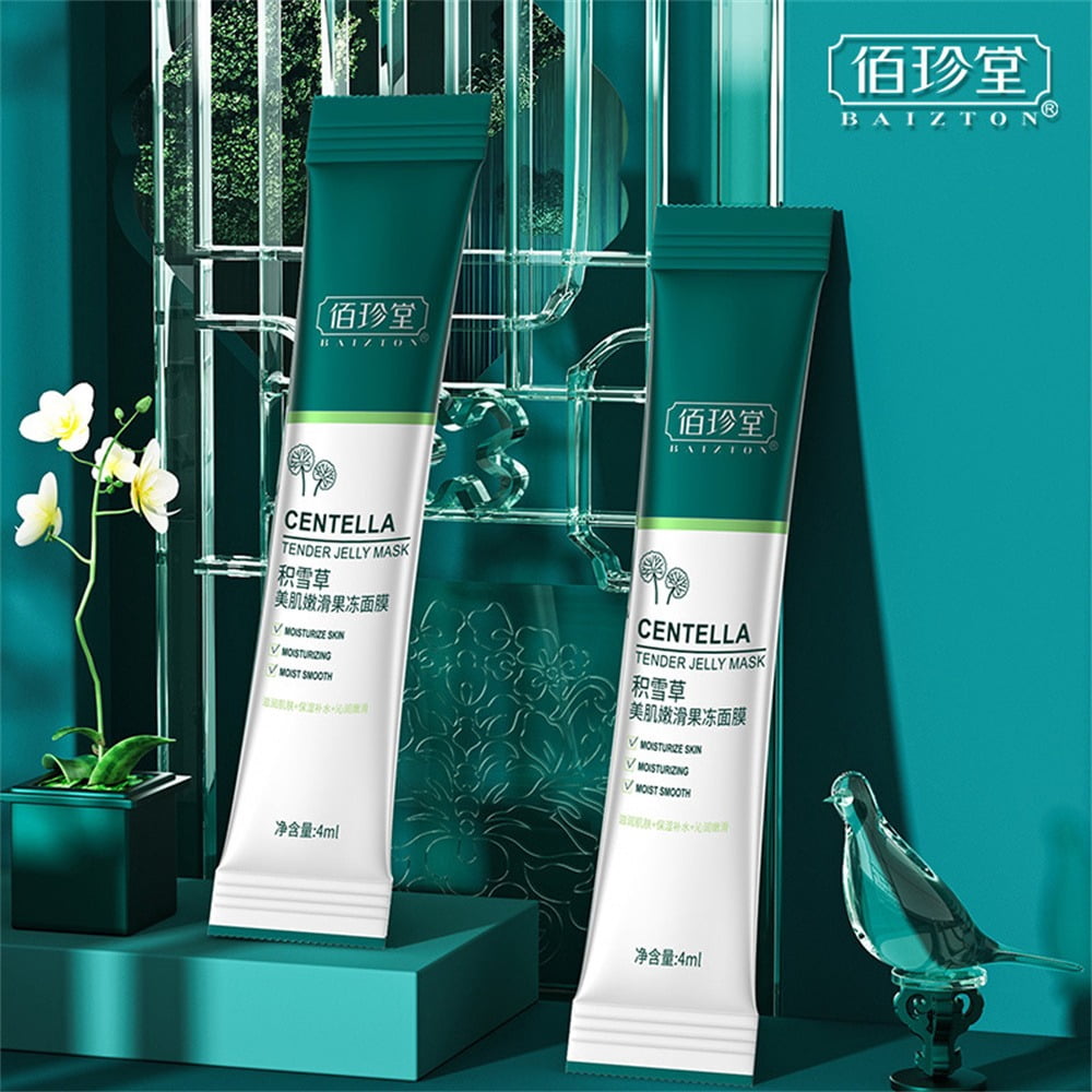 ELES 10PCS Baizhentang Centella Asiatica Skin Tender Jelly Mask ...