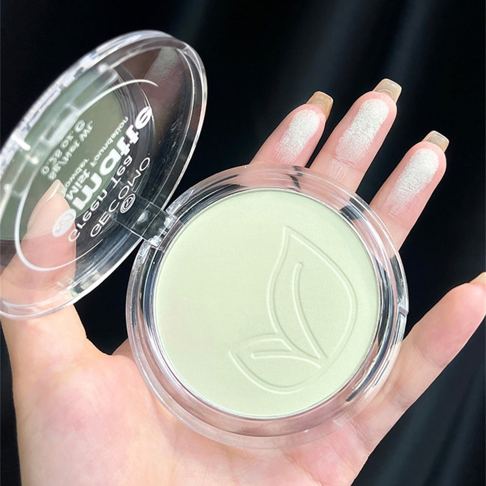 ELES Green Tea Matte Foundation Powder Long-Lasting Oil Control Face ...
