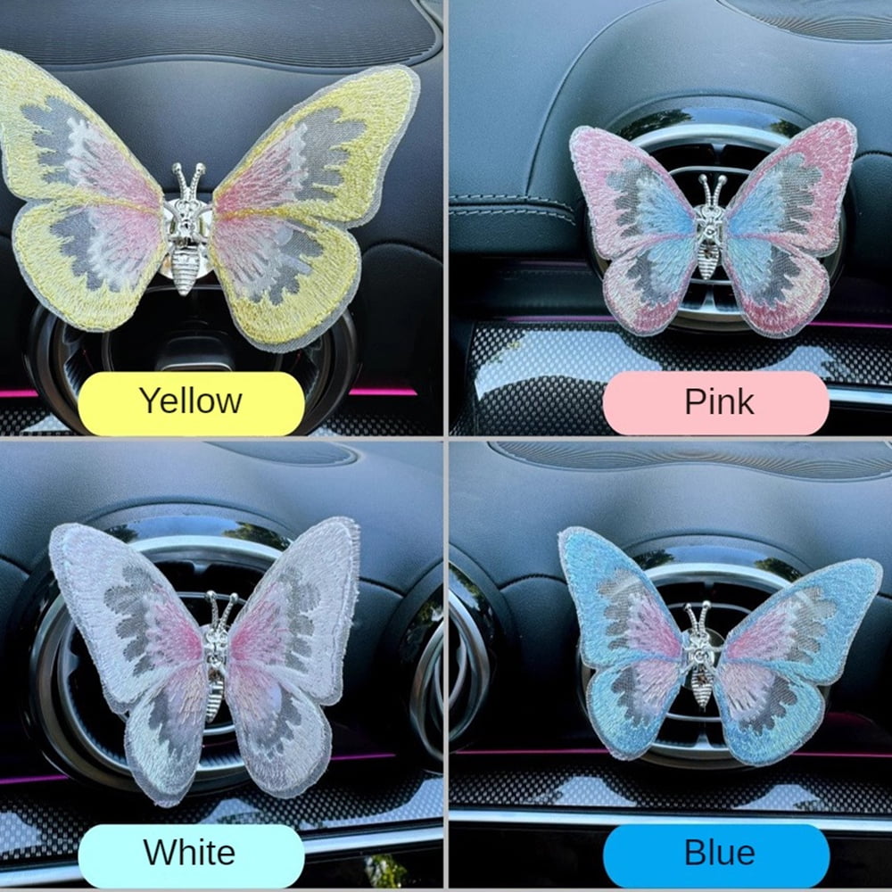 ELES New Creative Moving Butterfly Car Center Console Air Outlet Car ...