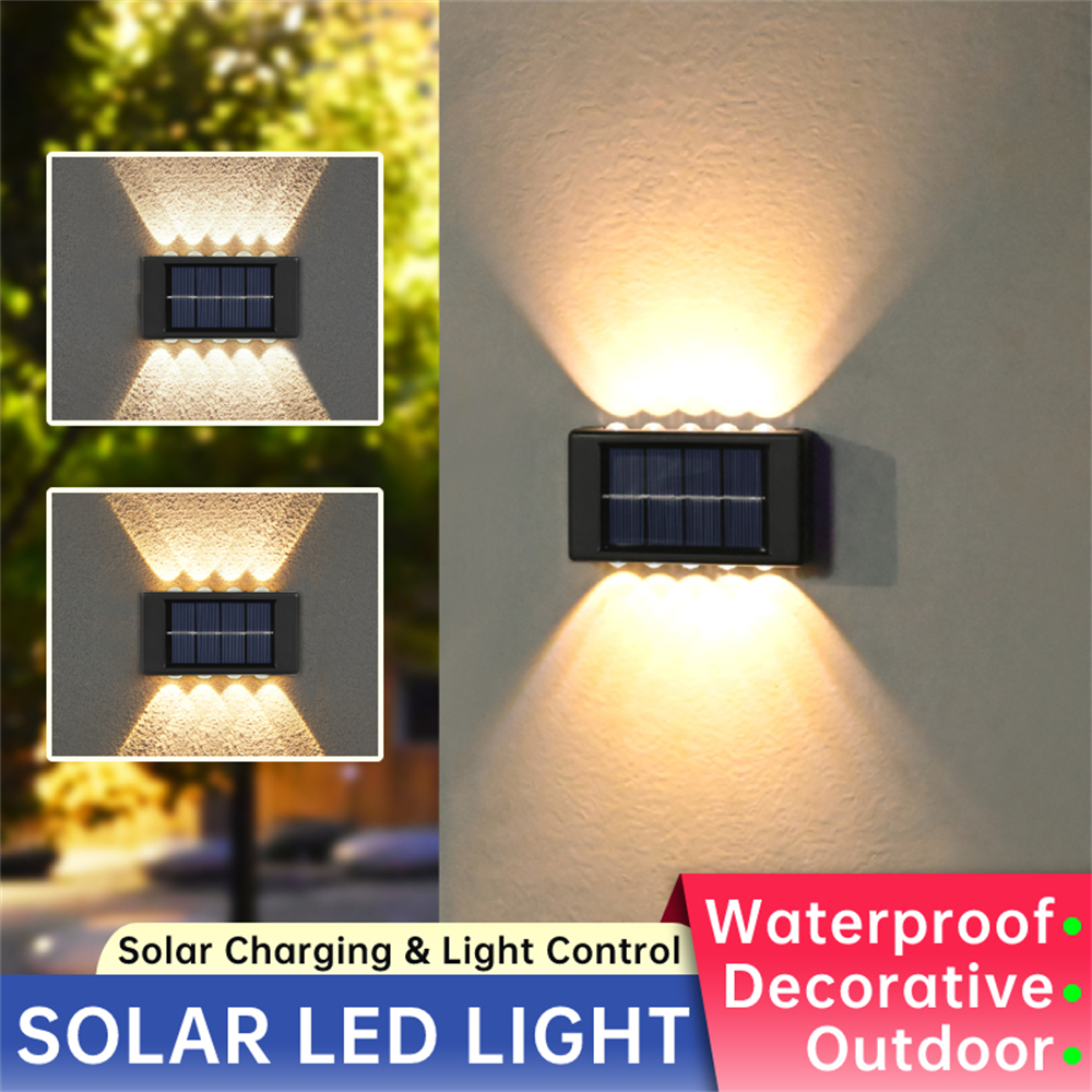 ELES Solar Outdoor Garden Lights Yard Garden Decoration Layout Wall ...