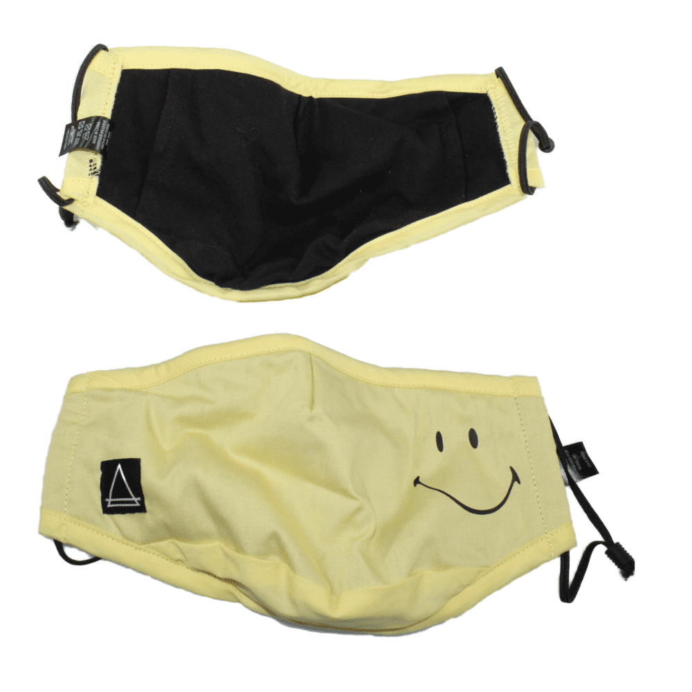 Eleven Paris , Yellow Smiley Mask Universal Adjustable - Walmart.com