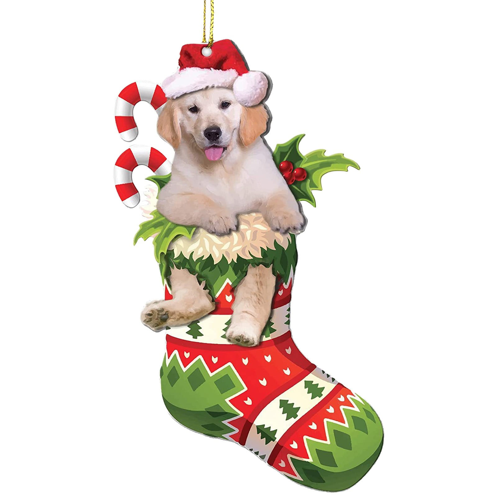 ELEVENTIME Cheap Stuff Maltese Dog Christmas Flat Acrylic Ornament ...